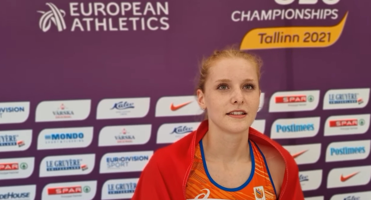 Britt Weerman wint goud bij NK indoor hoogspringen
