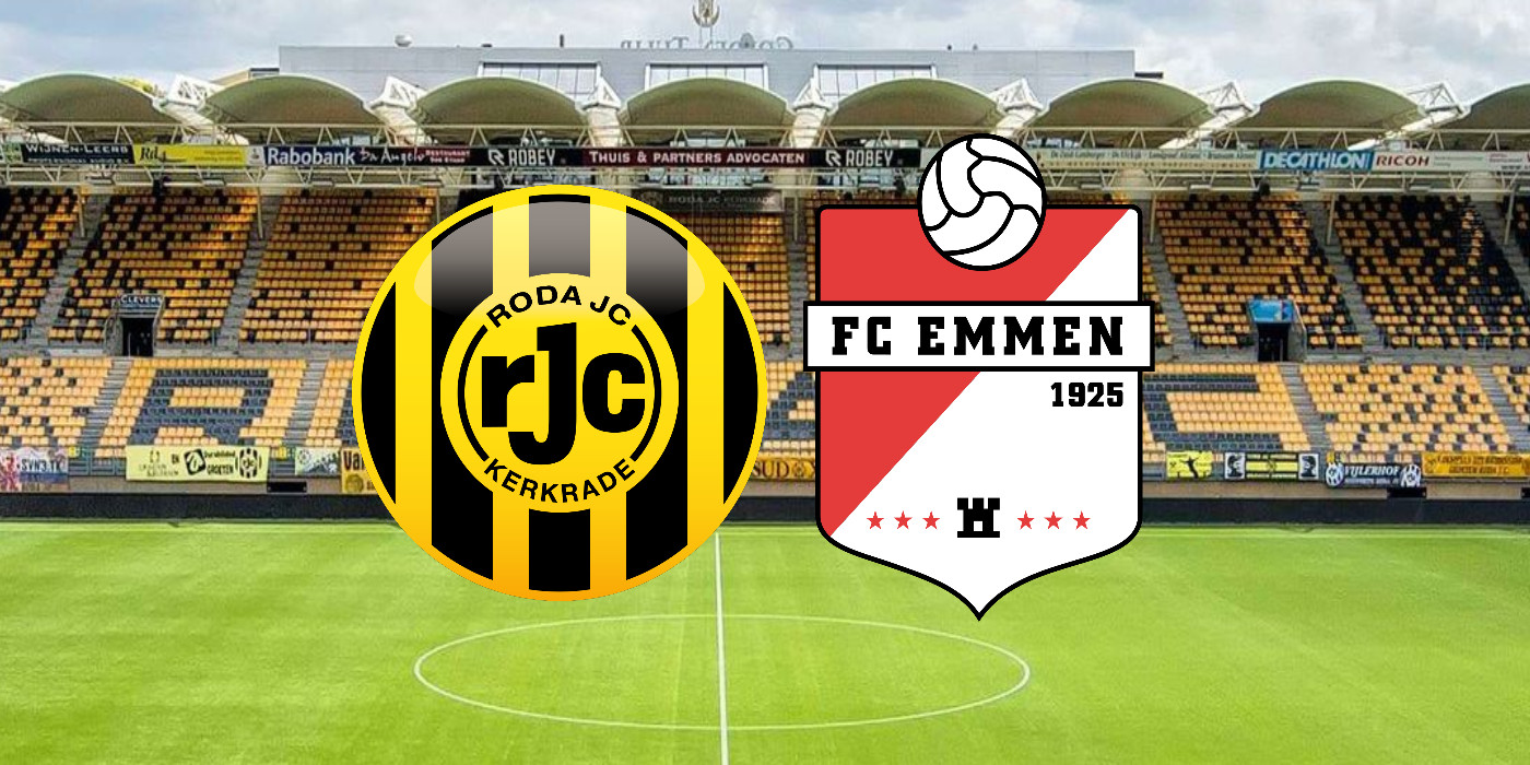 Via deze zender kijk je vrijdagavond Roda JC - FC Emmen